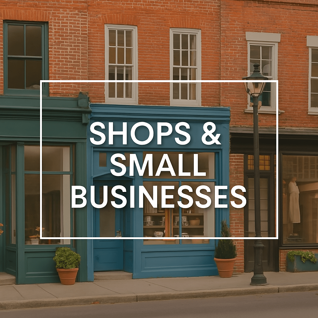 🛍️ Shops & Small Businesses – Sweet Simmer Homes